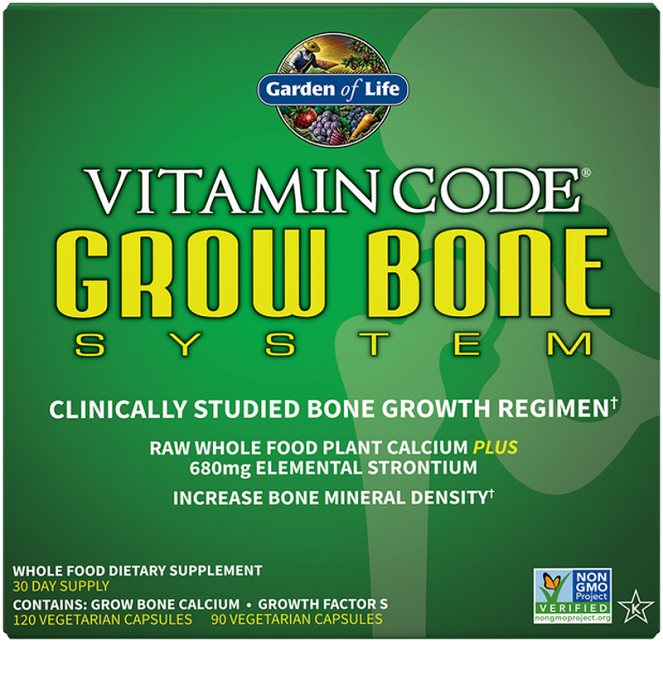 Garden of Life Vitamin Code Grow Bone System pro správný růst kostí ...