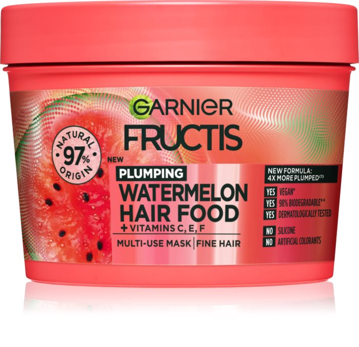 Garnier Fructis Watermelon Hair Food Mask For Fine Hair And Hair ...
