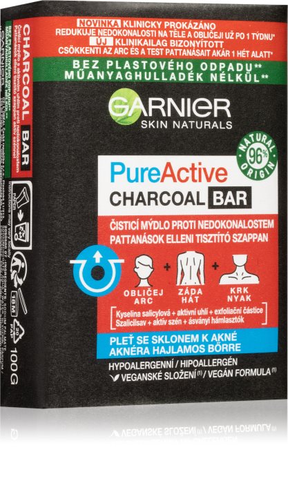Garnier Pure Active Charcoal Bar Cleansing Soap | notino.co.uk