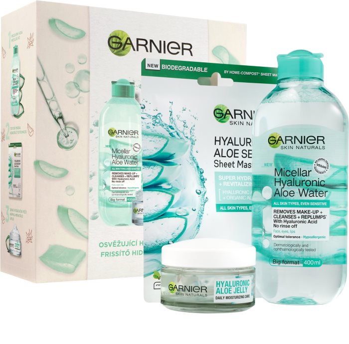 Garnier Skin Naturals Hyaluronic Aloe Gift Set (for Normal and ...