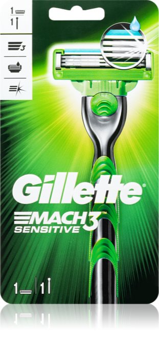 Gillette Mach3 Sensitive самобръсначка Резервни остриета 1 бр | notino.bg