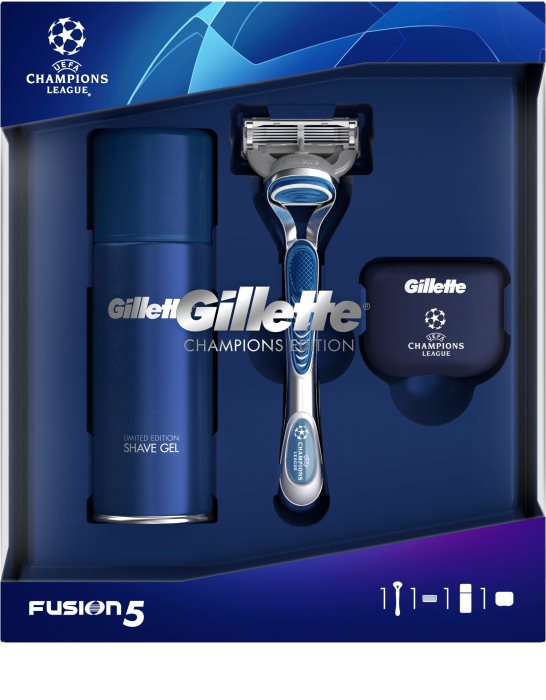 Gillette Fusion5 Champions League Gift Set (for Men) | notino.co.uk