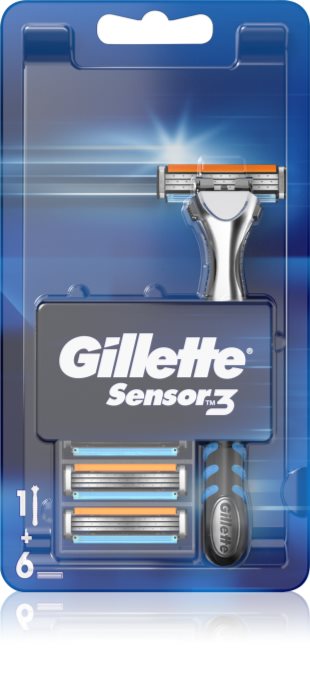 Gillette Sensor 3 Razor + Replacement Heads 6 pcs | notino.co.uk