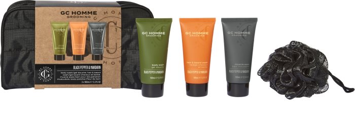Grace Cole GC Homme Gift Set Black Pepper & Mandarin (for Bath) for Men ...