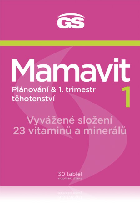 GS Mamavit se zinkem kombinace vitamínů a minerálů pro období plánování ...