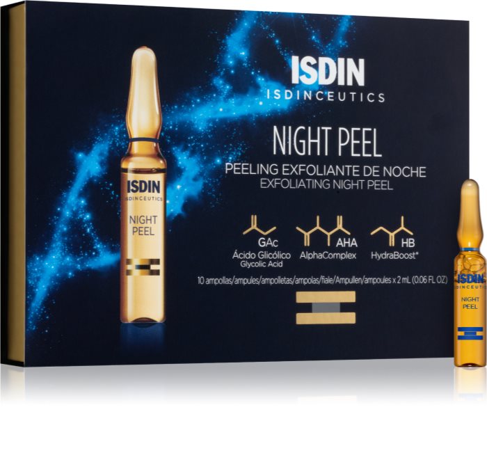 ISDIN Isdinceutics Night Peel eksfoliacijski piling serum v ampulah ...