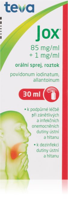 Jox Jox 85mg/ml+1mg/ml orální sprej, roztok | notino.cz