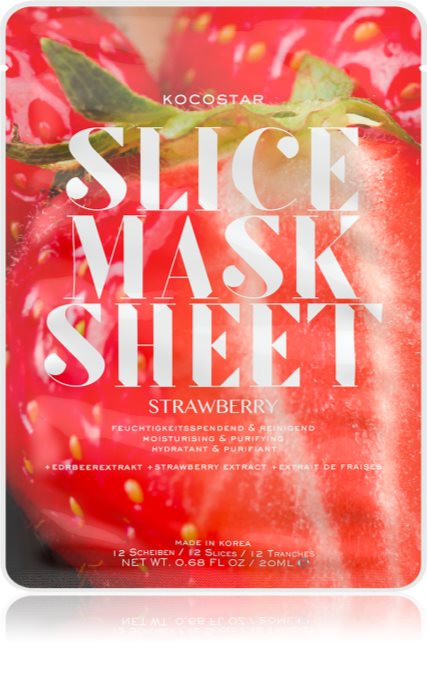 KOCOSTAR Slice Mask Sheet Strawberry | Livrare între 2-4 zile | Notino.ro