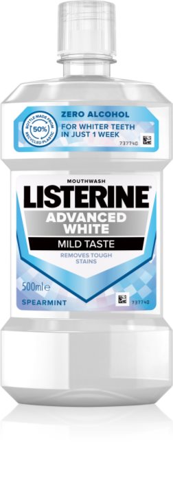 Listerine Advanced White Mild Taste bain de bouche blanchissant | notino.be Listerine Advanced White Mild Taste bain de bouche blanchissant | notino.be