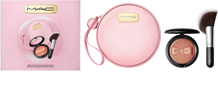 MAC Cosmetics Bubbles & Bows Indulgent Glow Face Kit dárková sada Rosé ...