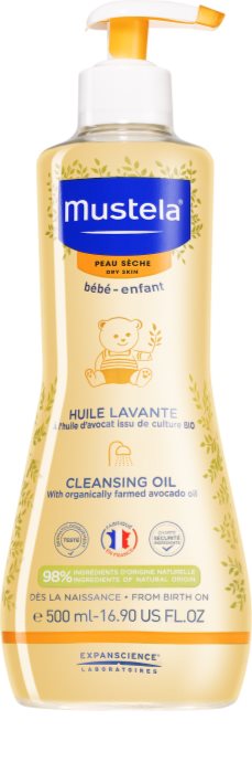 Mustela Bébé Dry Skin Cleansing Oil for Children from Birth | notino.co.uk