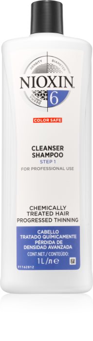 Nioxin System 6 Color Safe Cleanser Shampoo Purifying Shampoo For ...