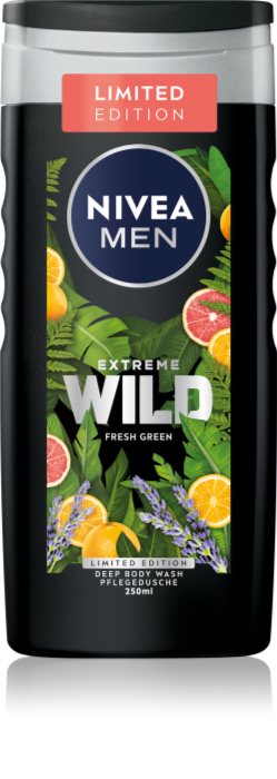Nivea Men Extreme Wild Fresh Green erfrischendes Duschgel | NOTINO