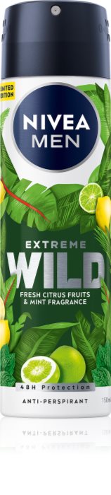 Nivea Men Extreme Wild Fresh Citrus Antiperspirant Spray | notino.co.uk