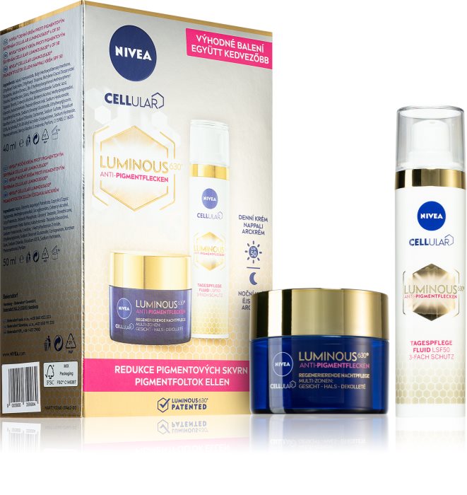 Nivea Cellular Luminous 630 výhodné balení (proti pigmentovým skvrnám ...