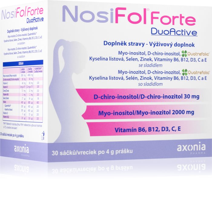 Nosifol Forte DuoActive doplněk stravy pro podporu plodnosti pro ženy i ...