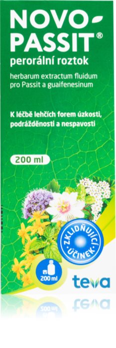 Novo-passit Novo-passit 77,5mg/ml+40mg/ml perorální roztok | notino.cz