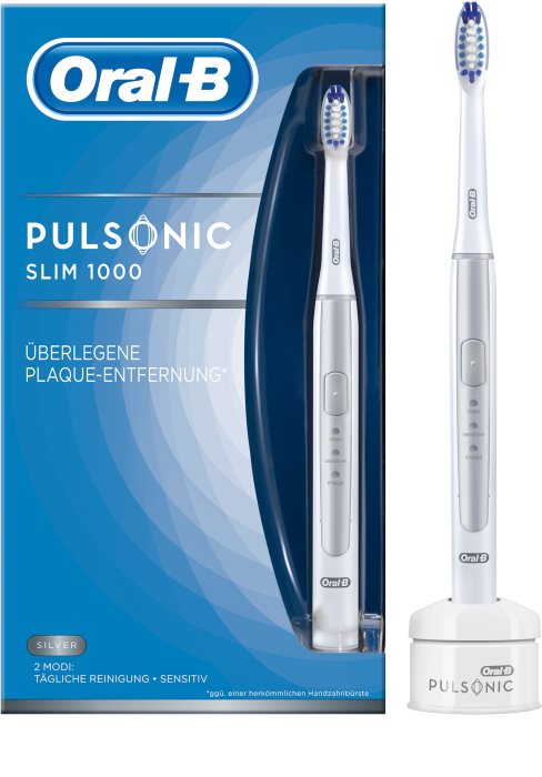 Oral B Pulsonic Slim One 1000 Silver Sonic Toothbrush | notino.co.uk