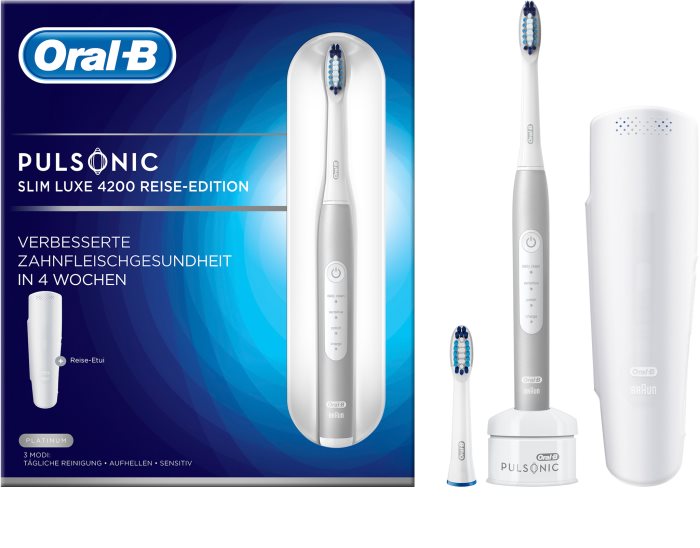 Oral B Pulsonic Slim Luxe 4200 Platinum Sonic Toothbrush | notino.ie