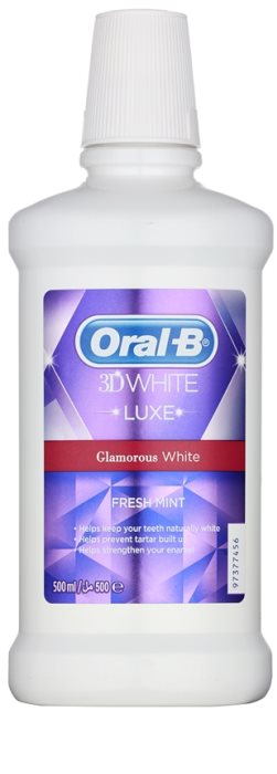 Oral B 3D White Luxe elixir bocal para dentes brancos radiantes | notino.pt