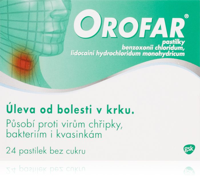 Orofar Orofar 1MG/1MG PAS 24 pastilky | notino.cz