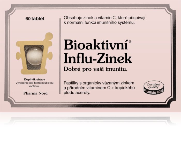 Pharma Nord Bioaktivní Influ-Zinek doplněk stravy při chřipce a ...