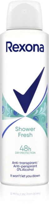 Rexona Dry & Fresh Shower Clean антиперспирант-спрей 48 часа | notino.bg