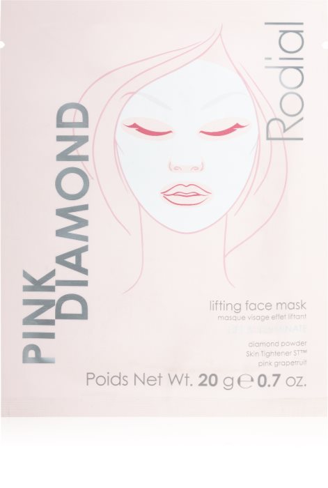 Rodial Pink Diamond Lifting Face Mask masque en tissu liftant visage ...