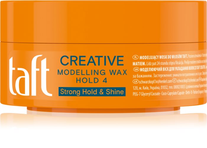 Schwarzkopf Taft Looks Creative Modelling Wax Ultra Strong Fixation ...