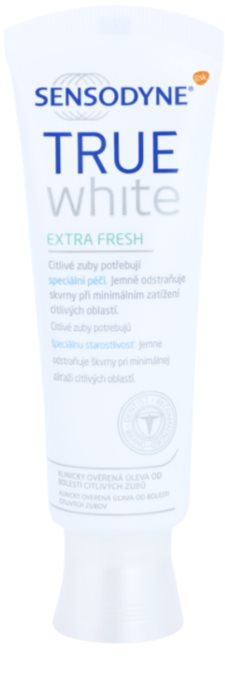 Sensodyne True White Extra Fresh Whitening Toothpaste Against Stains on ...