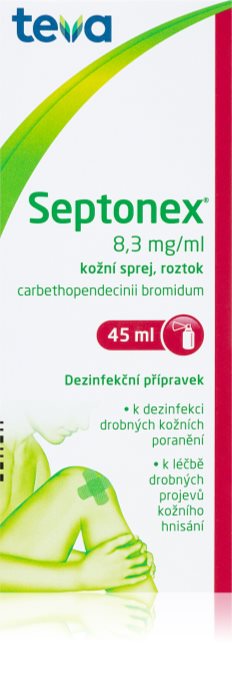 Septonex Septonex 8,3mg/ml kožní sprej, roztok | notino.cz