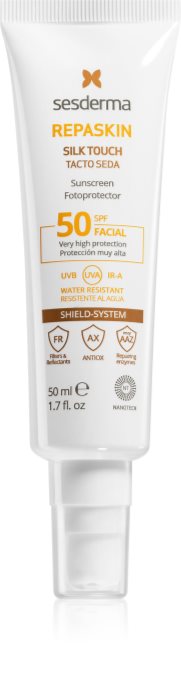 Sesderma Repaskin Silk Touch creme solar facial SPF 50 | notino.pt