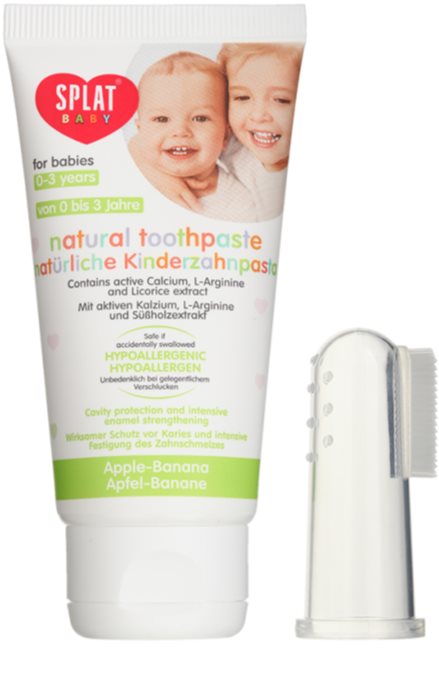 Splat Baby Natural Toothpaste with Massage Brush for Kids | notino.co.uk