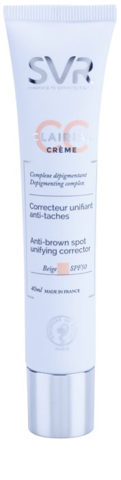 SVR Clairial sjednocující CC krém proti pigmentovým skvrnám SPF 50 ...