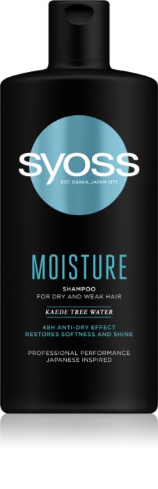 Syoss Moisture shampoing hydratant pour cheveux secs et fragiles ...