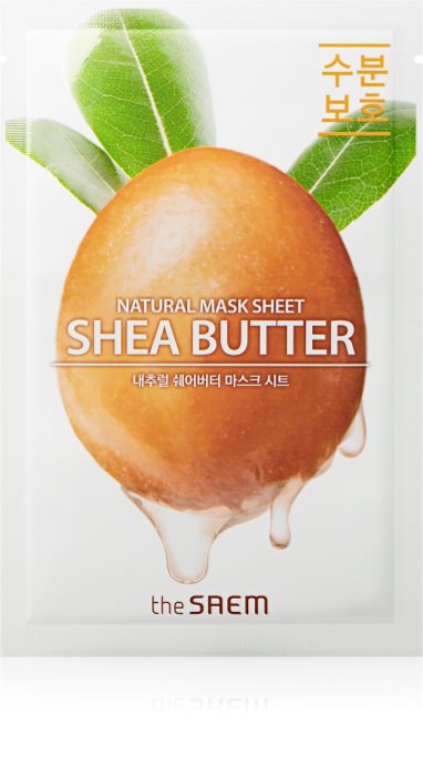 The Saem Natural Mask Sheet Shea Butter Brightening and Revitalising ...