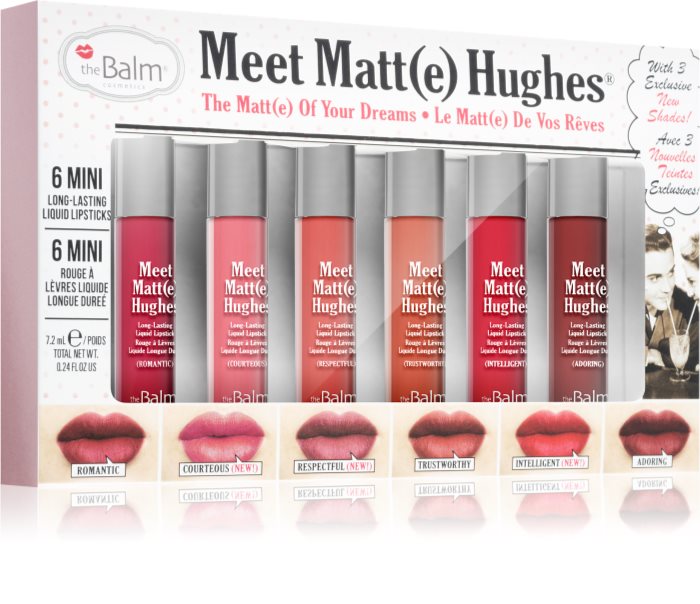 theBalm Meet Matt(e) Hughes Vol. 12 Matt Lip Set (6 pcs) | notino.co.uk