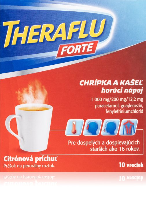 Theraflu Theraflu Forte 1000mg/200mg/12,2mg prášok na perorálny roztok ...