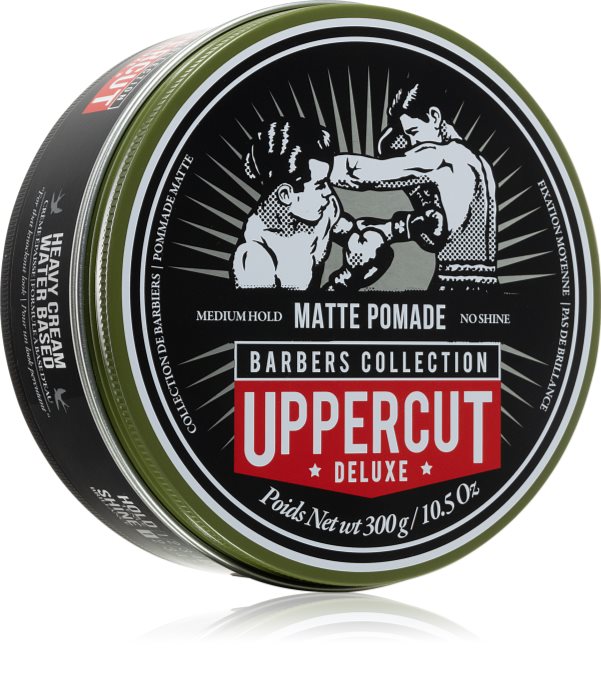 Uppercut Deluxe Matt Pomade Barbers Collection pâte coiffante ...
