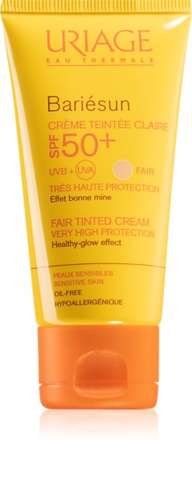 Uriage Bariésun Fair Tinted Cream SPF 50+ tónovací ochranný krém SPF 50+ | notino.cz