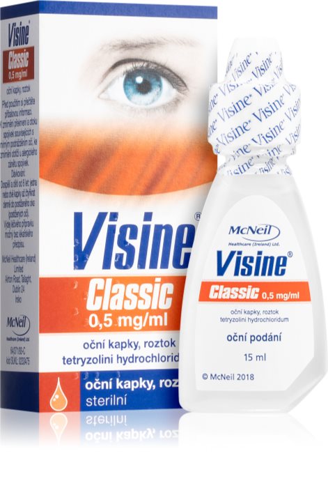 Visine Visine Classic 0,5 mg/ml oční kapky, roztok | notino.cz