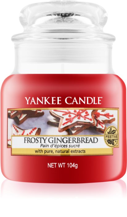 Yankee Candle Frosty Gingerbread scented candle Classic Mini | notino.co.uk