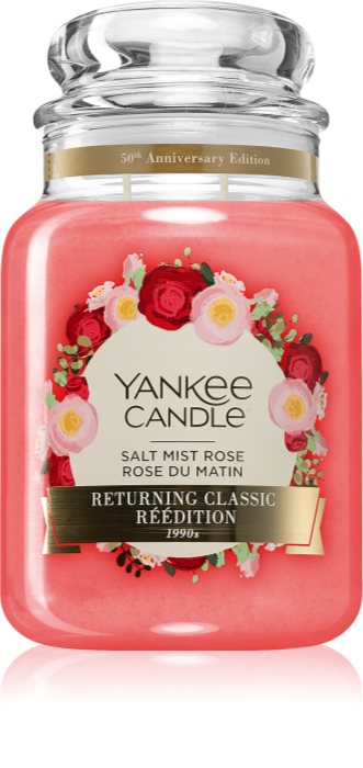 Yankee Candle Salt Mist Rose świeczka zapachowa Classic duża | notino.pl