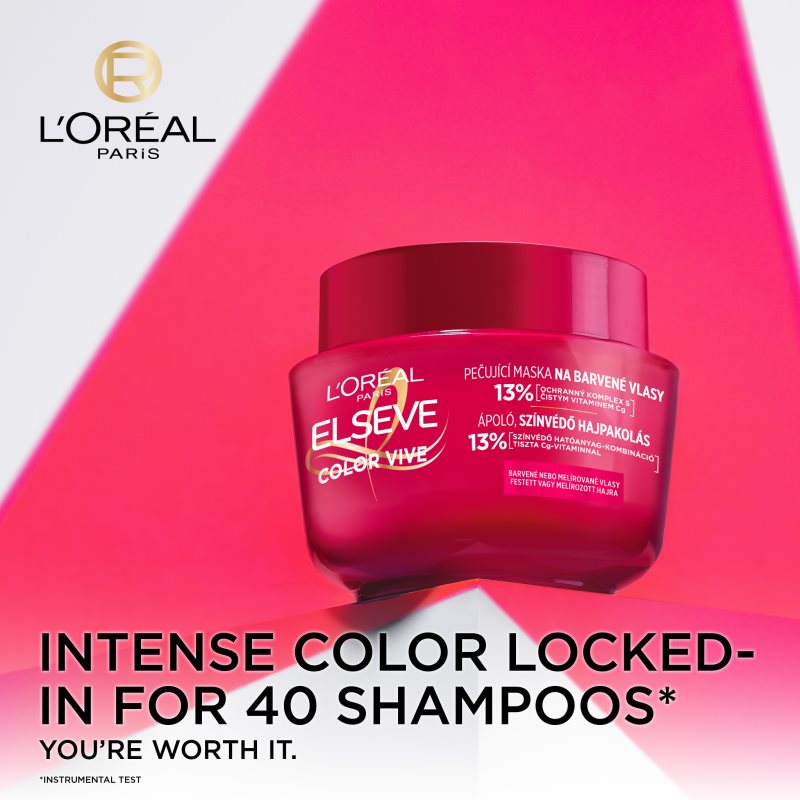 L’Oréal Paris Elseve Color-Vive maska pro barvené vlasy 300 ml - 26% ...