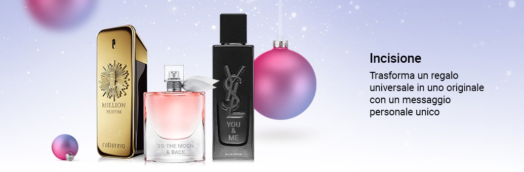 Incisione per profumi e cosmetici personalizzati | notino.it