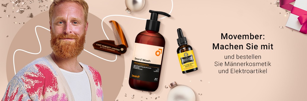 Movember: Lassen Sie sich einen Schnurrbart wachsen | Notino