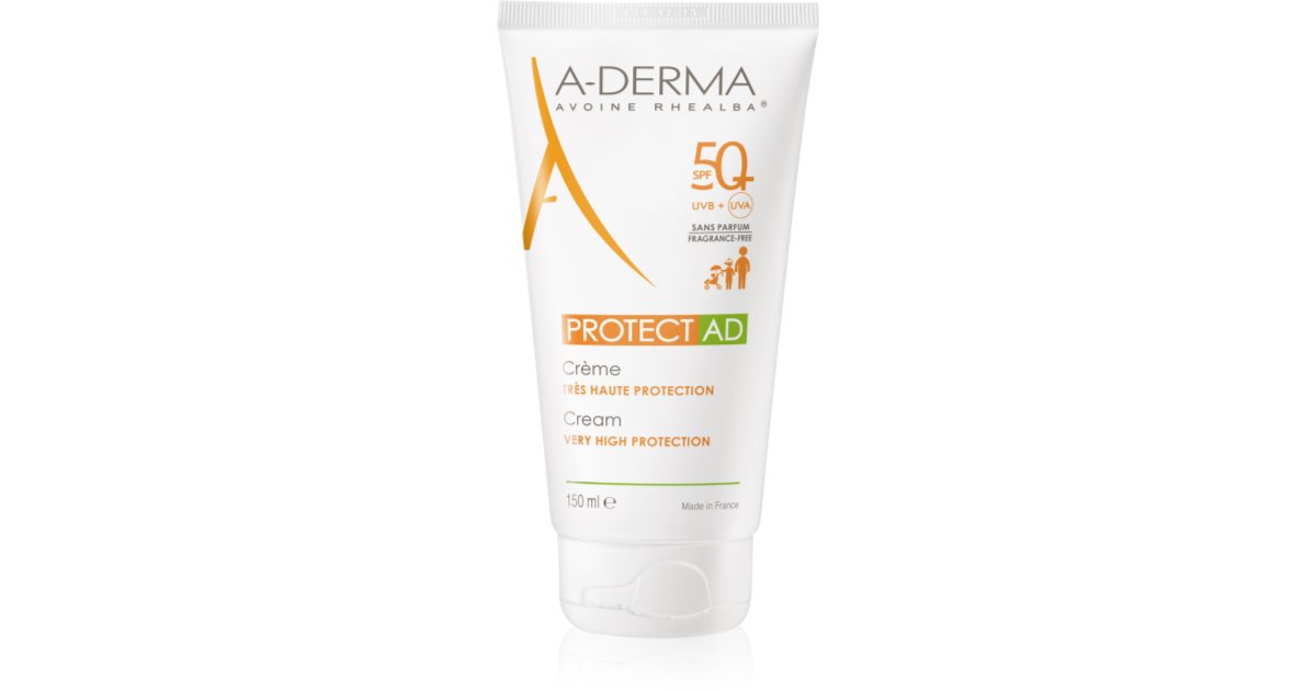 A-Derma Protect AD ochranný opalovací krém pro atopickou pokožku SPF 50 ...