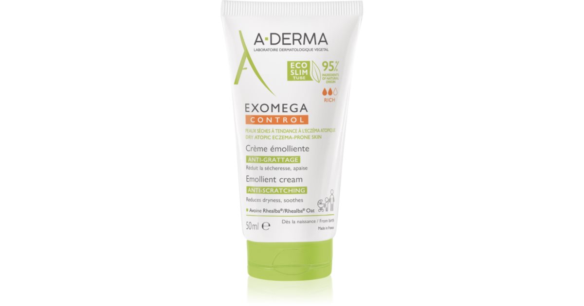 A-Derma Exomega Control moisturising cream for very dry sensitive and ...