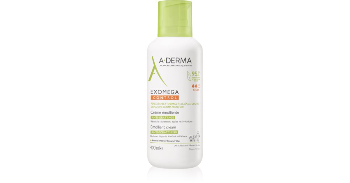 A-Derma Exomega Control creme corporal para pele sensível e atópica ...