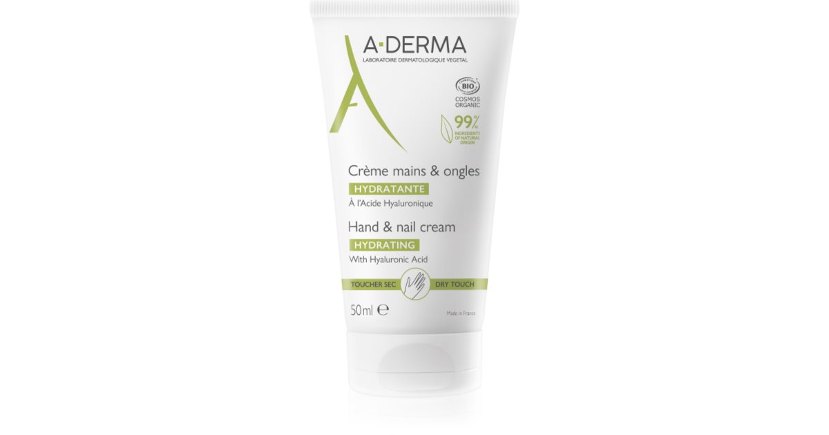 A-Derma Original Care drėkinamasis rankų ir nagų kremas su hialurono ...